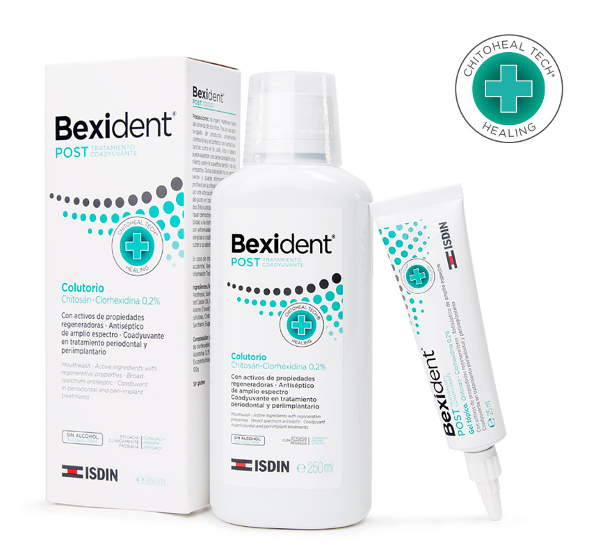 Bexident Post gel y colutorio acelera el proceso de cicatrización - ISDIN